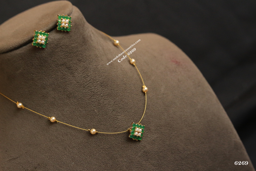 Invisible chain pendant set – Moksha Accessories