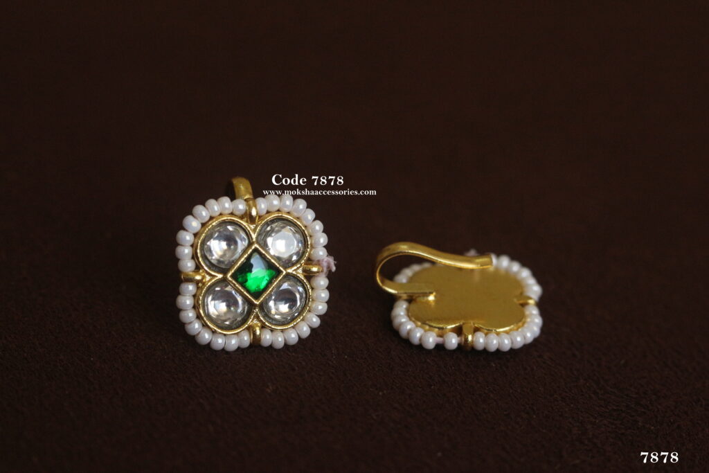 Bugadi with emerald stone – Moksha Accessories